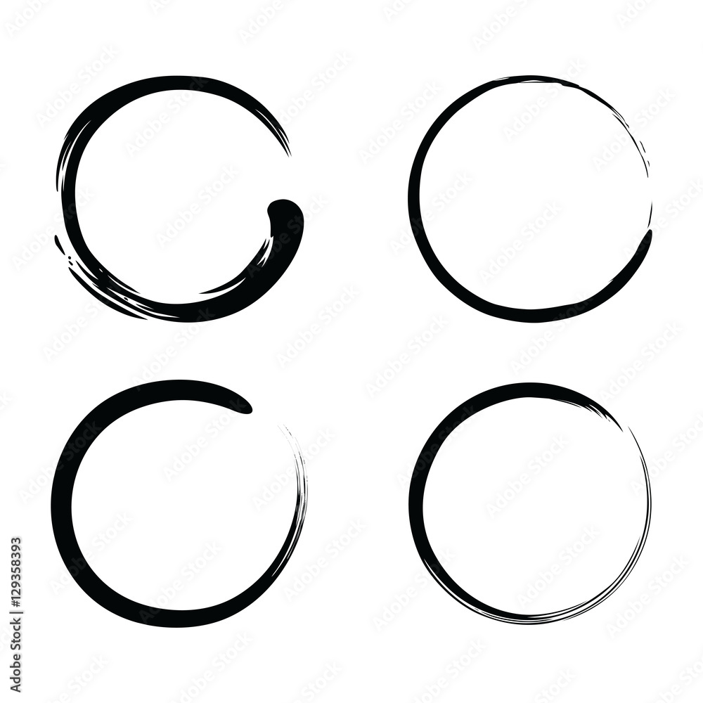 Vector Zen Circles Set Illustration Vector Stock Vector | Adobe Stock