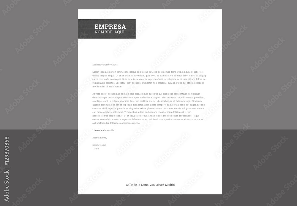 Membrete moderno Stock Template | Adobe Stock