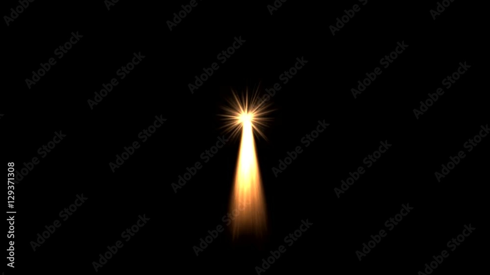 Rocket Missile Jet Fire Flare Motion Graphic Element Overlay Stock ...