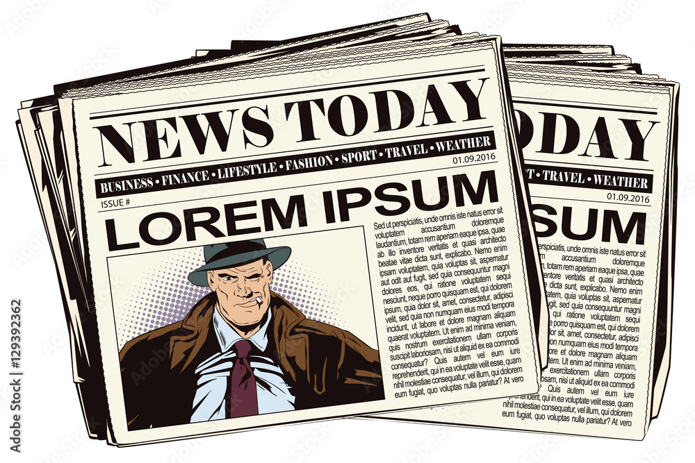Newspaper Column Clipart