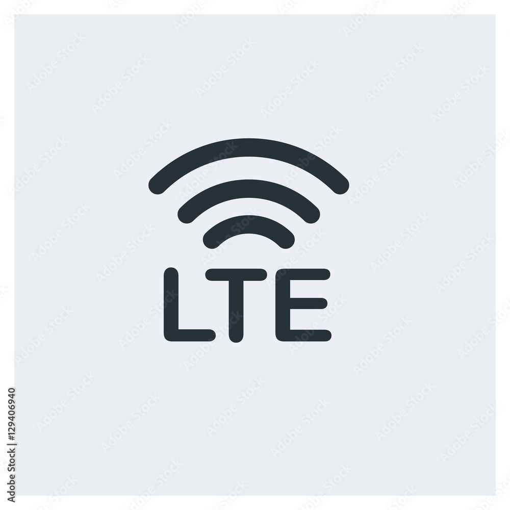 LTE network icon Vektor Stok | Adobe Stock