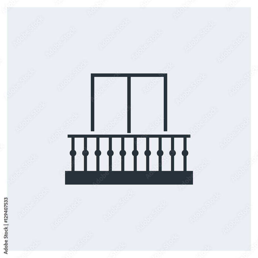 Balcony icon Stock Vector | Adobe Stock