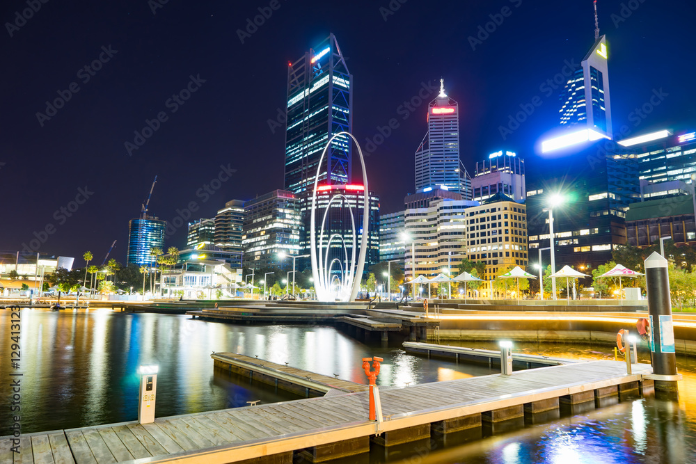 Office building background in Elizabeth Quay-Perth, London ,capital of ...