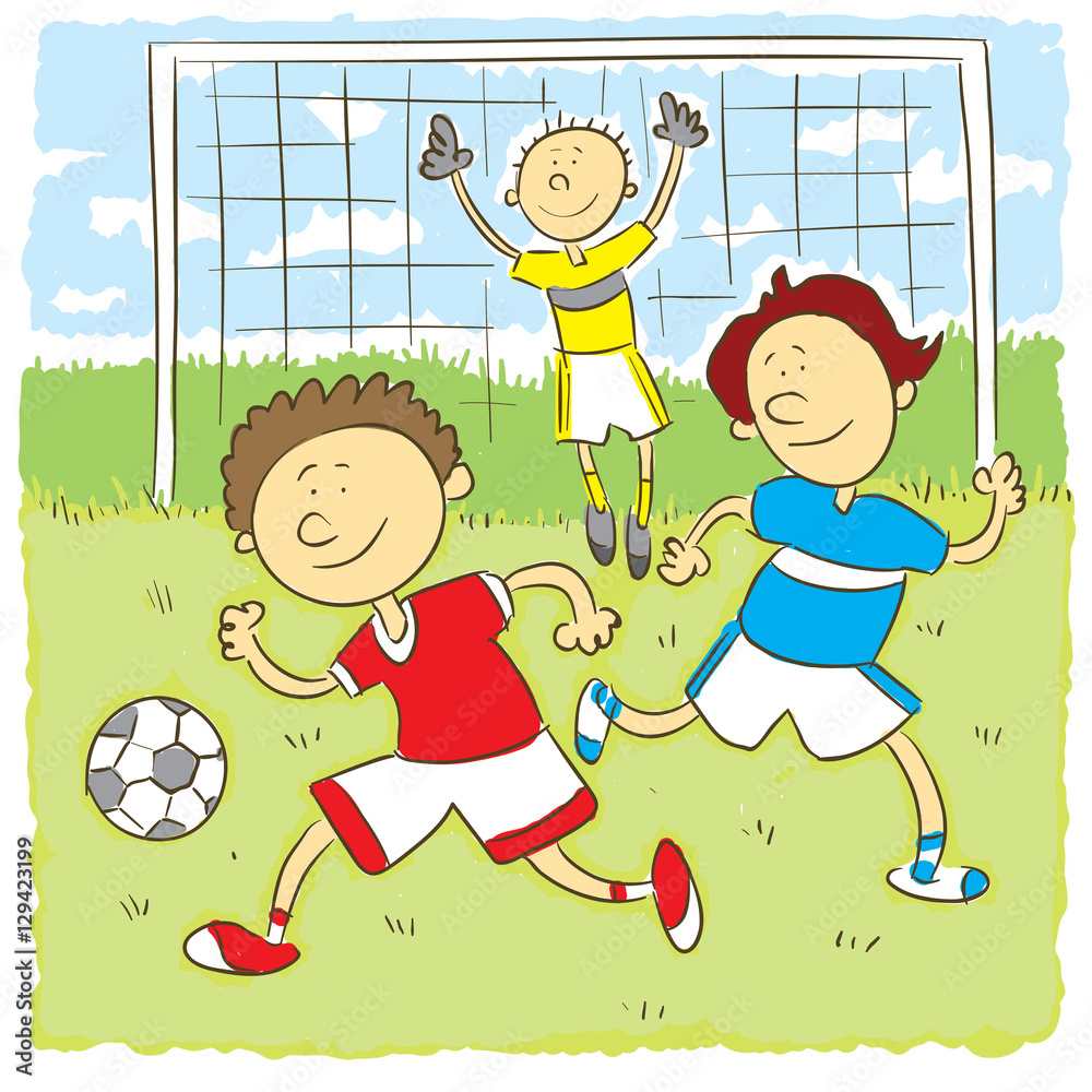 Soccer Drawing For Kids