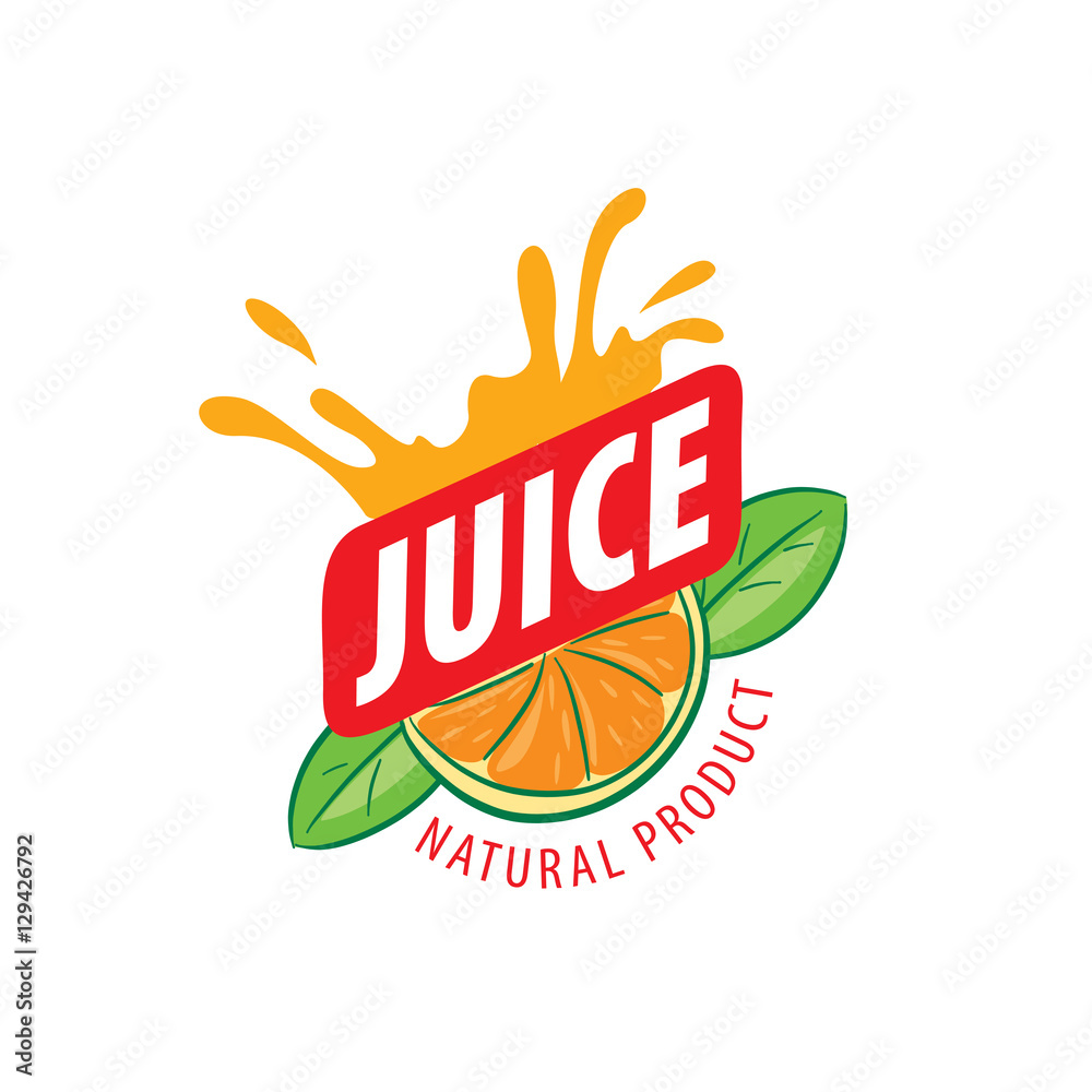 vector logo juice Stock Vector | Adobe Stock