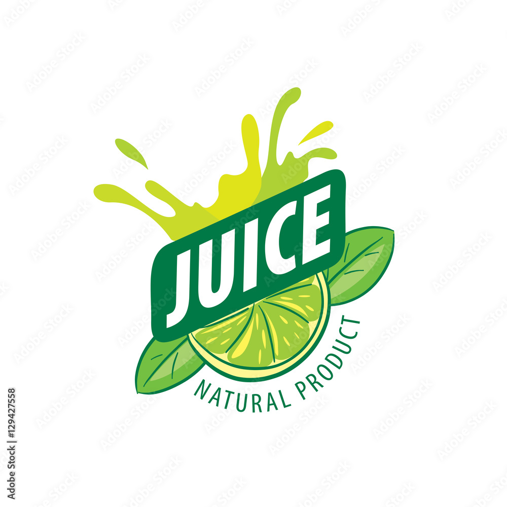 vector logo juice Stock Vector | Adobe Stock