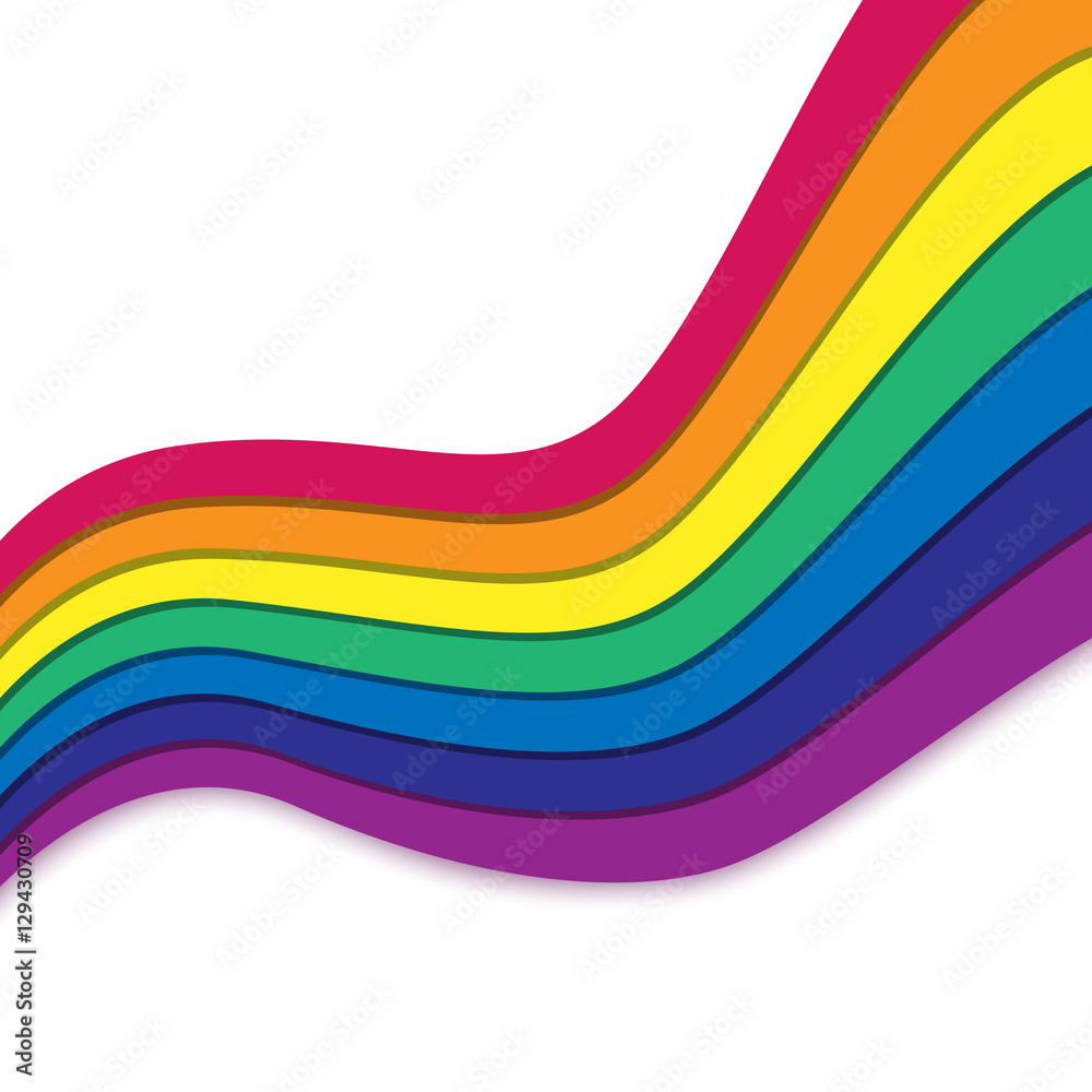 Rainbow on white. Rainbow abstract background. Rainbow border. R Stock ...