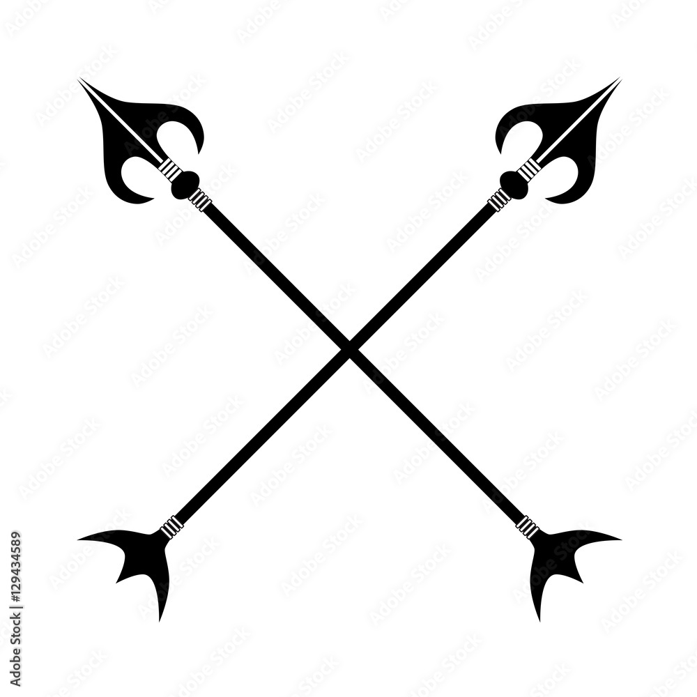 Vector silhouette arrow Stock Vector | Adobe Stock