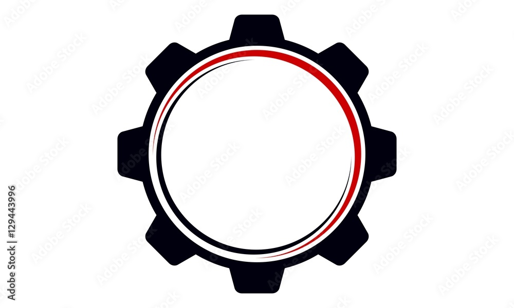 Gear Template Logo Stock Vector | Adobe Stock