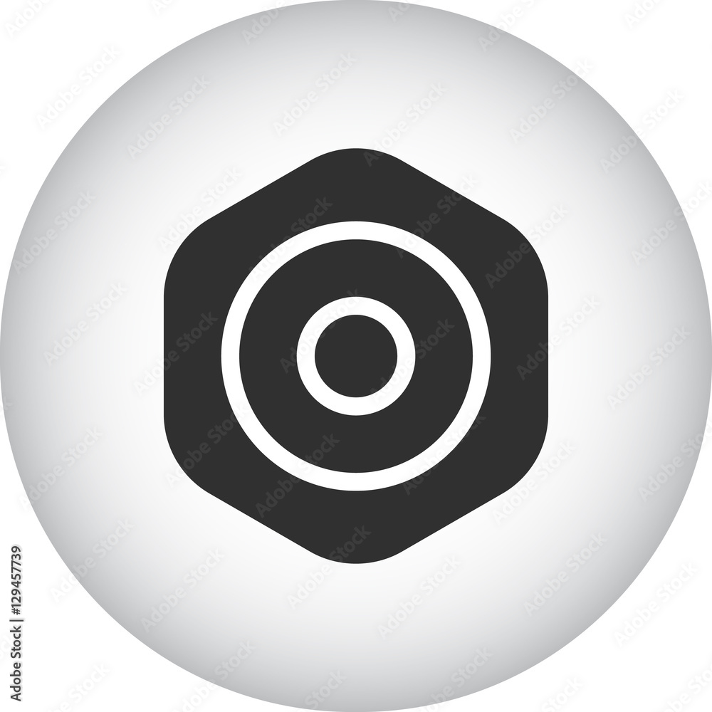 Skateboard hardware Shim symbol silhouette icon on background Stock ...