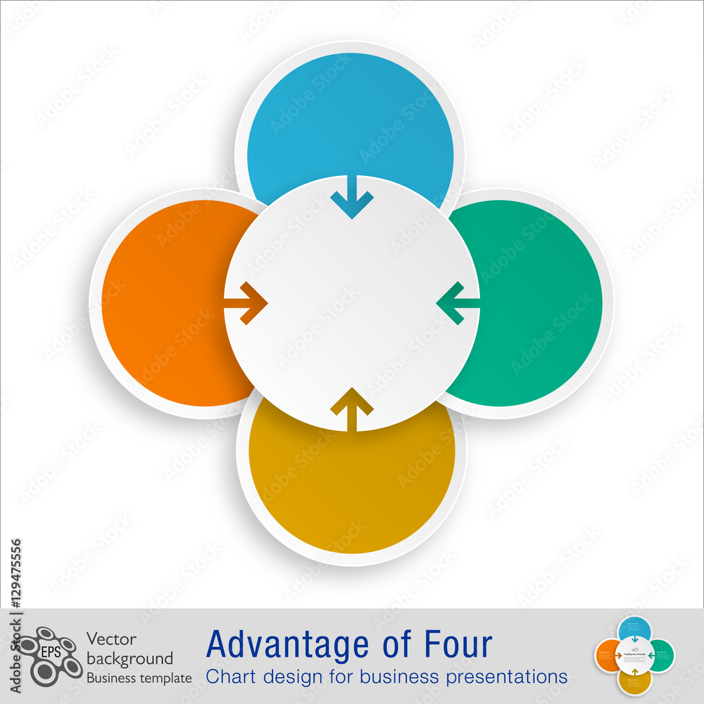 Chart Design for Business Presentations #White background Stock Vector ...