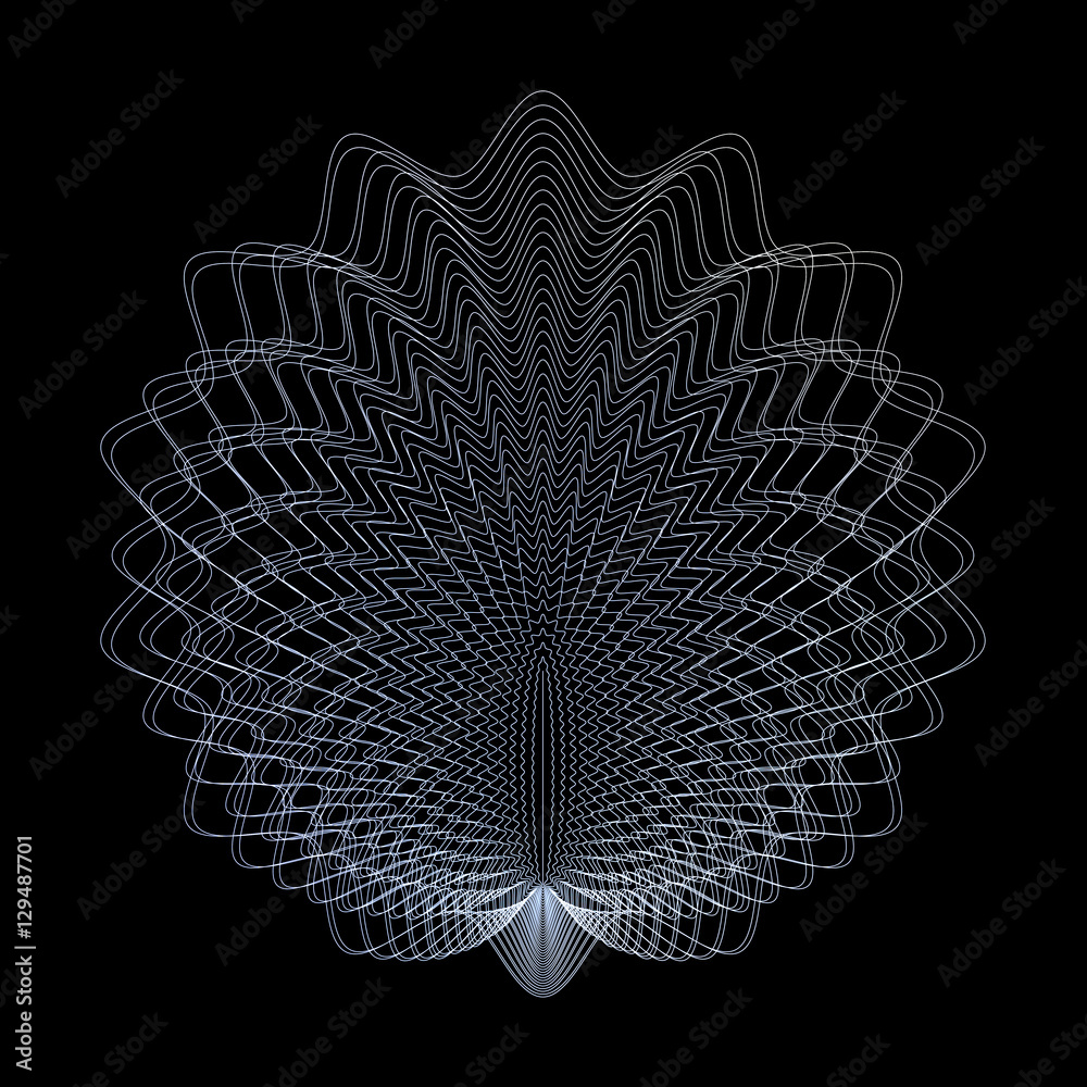 Graphic element. Vector pattern. Figure out fine lines for the ...