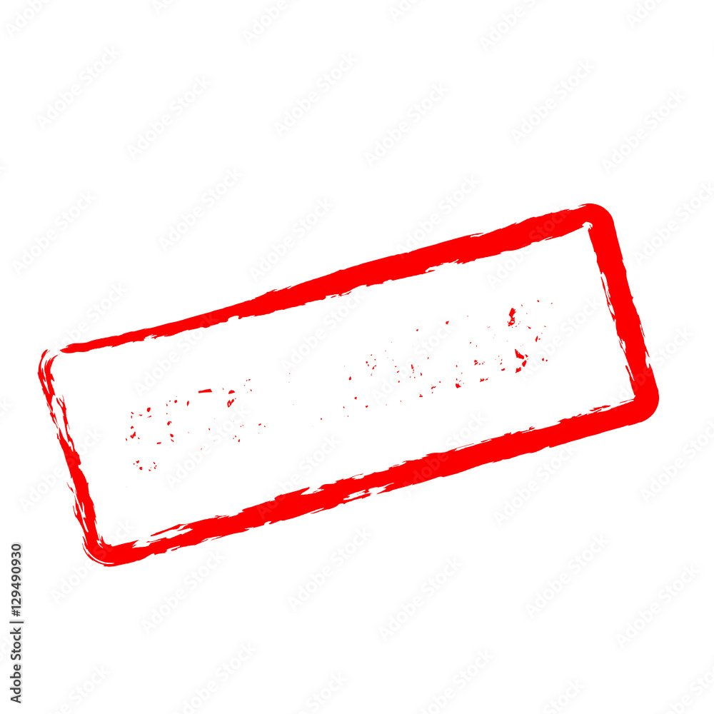 Consequence red rubber stamp isolated on white background. Grunge ...