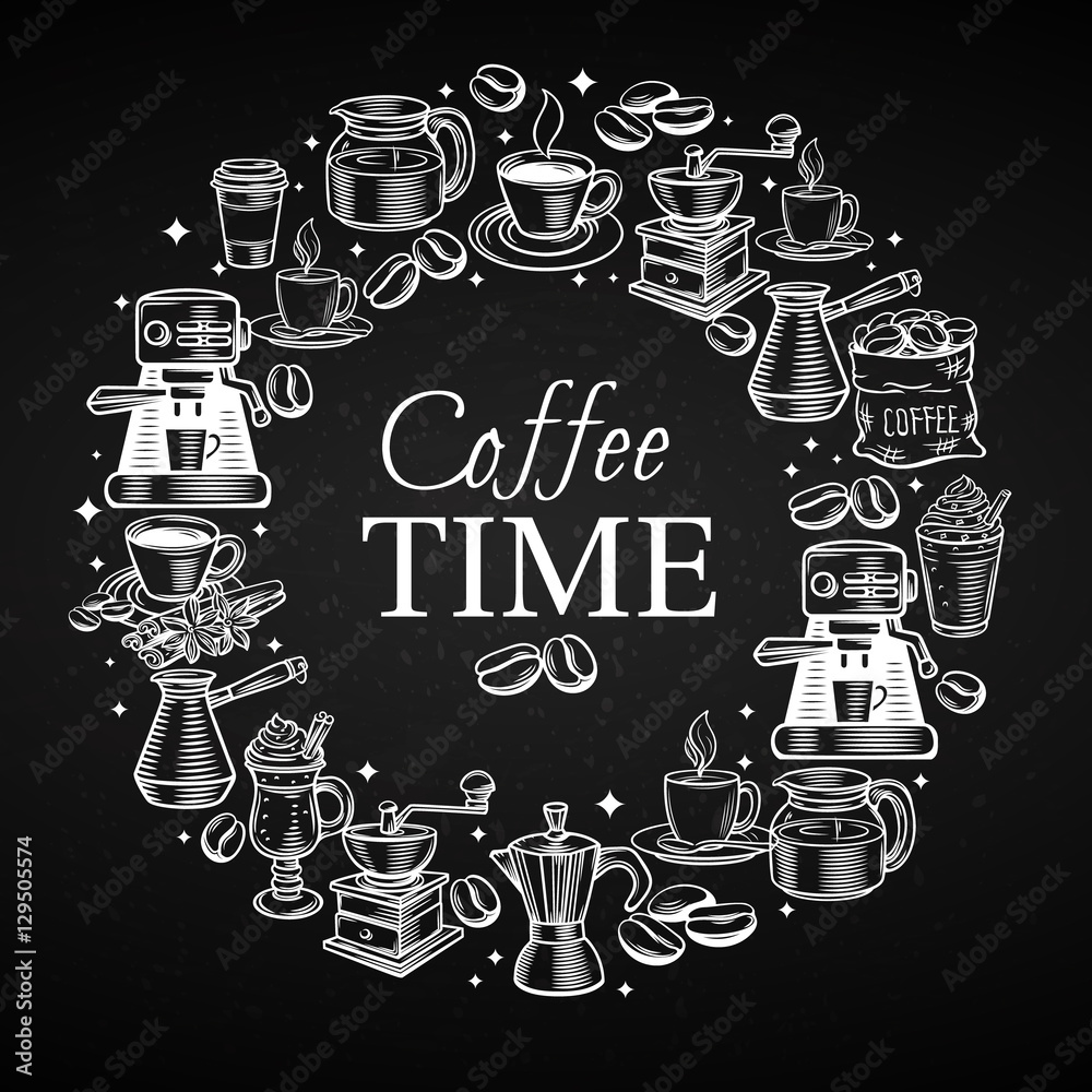 Coffee time banner Stock Vector | Adobe Stock