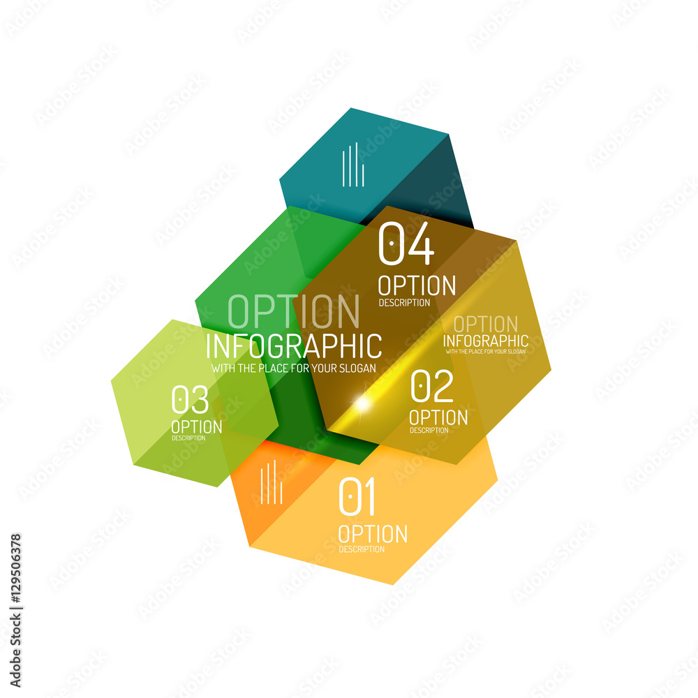Hexagone infographic diagram templates Stock Vector | Adobe Stock