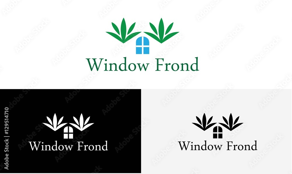 window frond vector logo Stock Vector | Adobe Stock