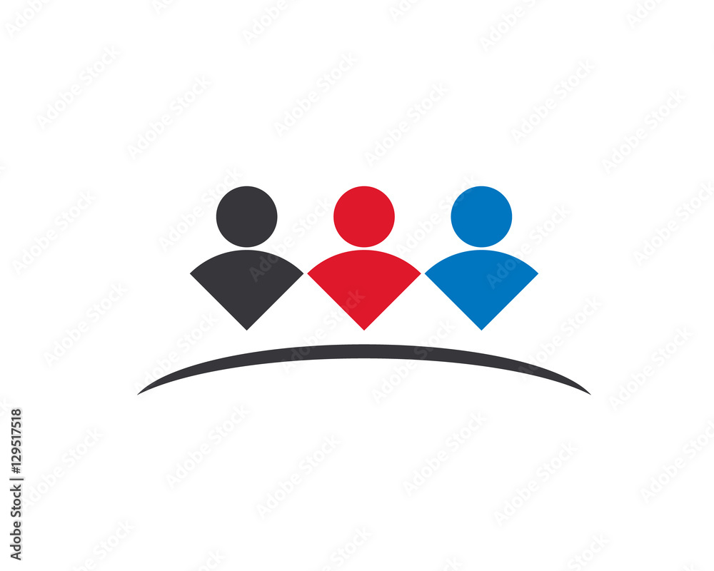 People Logo Vector Stock Vector | Adobe Stock