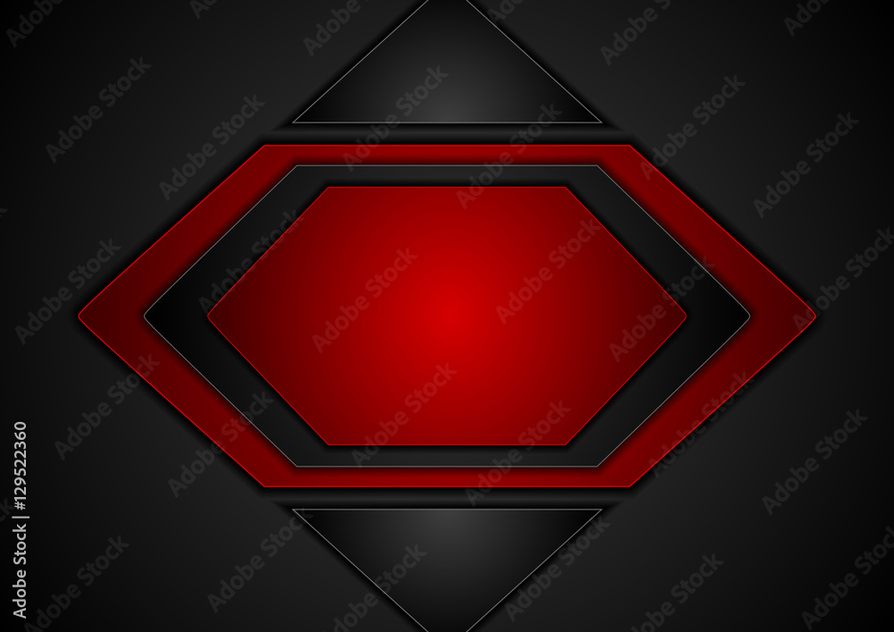 Dark red abstract tech background Stock-Vektorgrafik | Adobe Stock