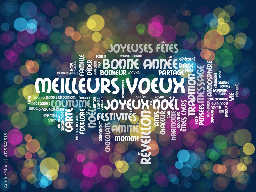 Vecteur Stock Carte "MEILLEURS VOEUX" | Adobe Stock