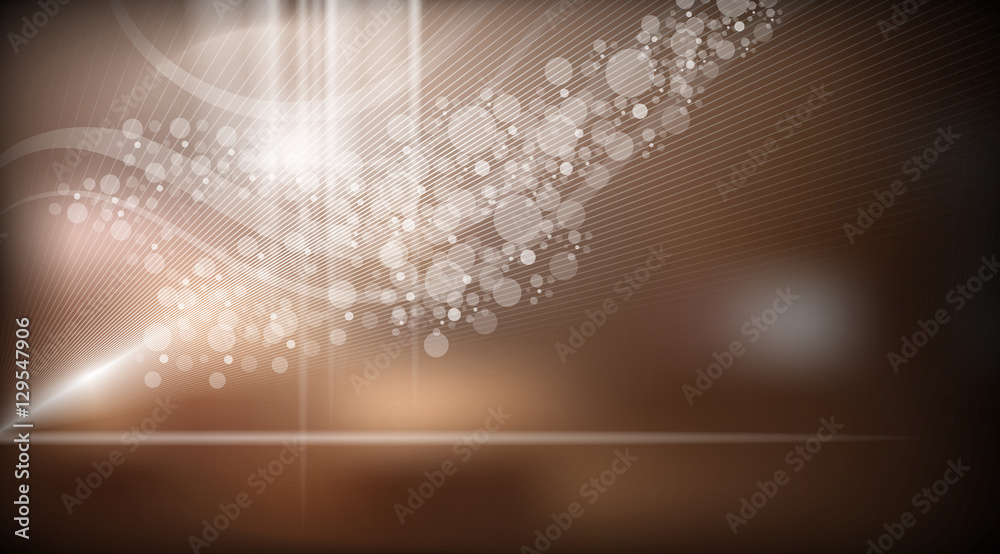 Digital vector abstract empty dark brown background with bubbles and ...