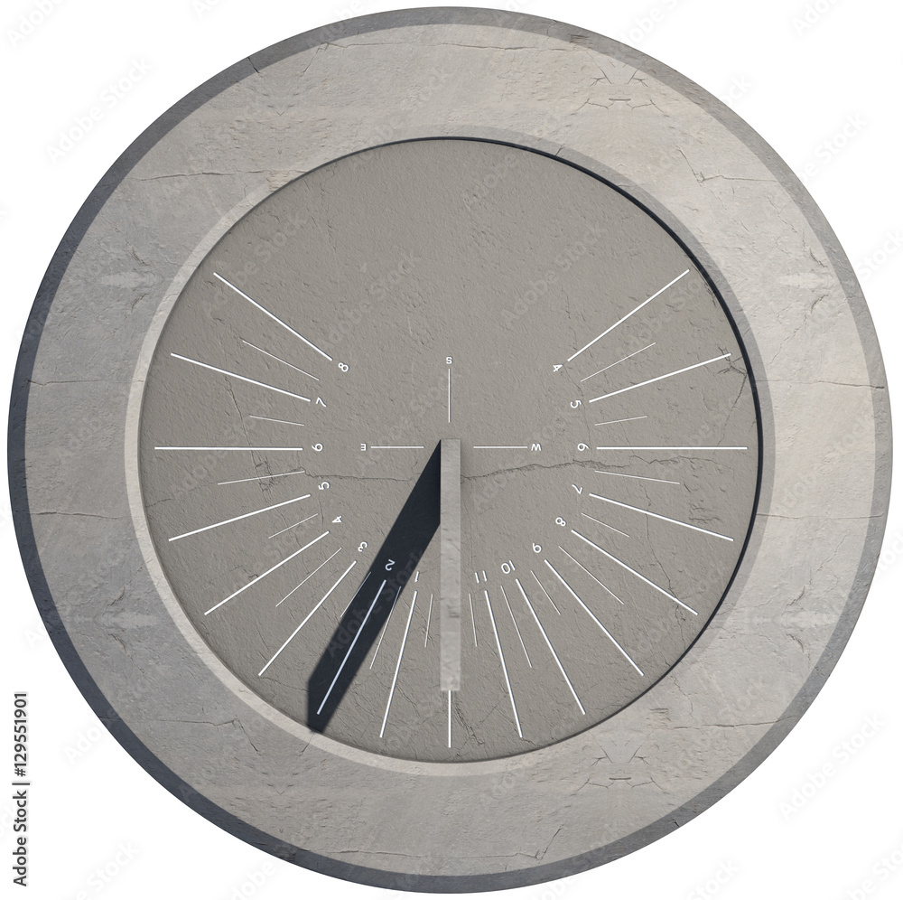 Modern Sundial Stock Illustration | Adobe Stock