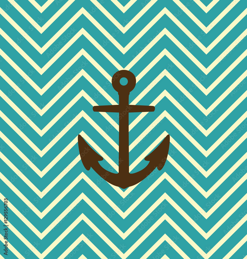Chevron Anchor Wallpaper