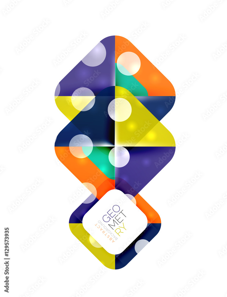 Square and triangle pattern background Stock Vector | Adobe Stock