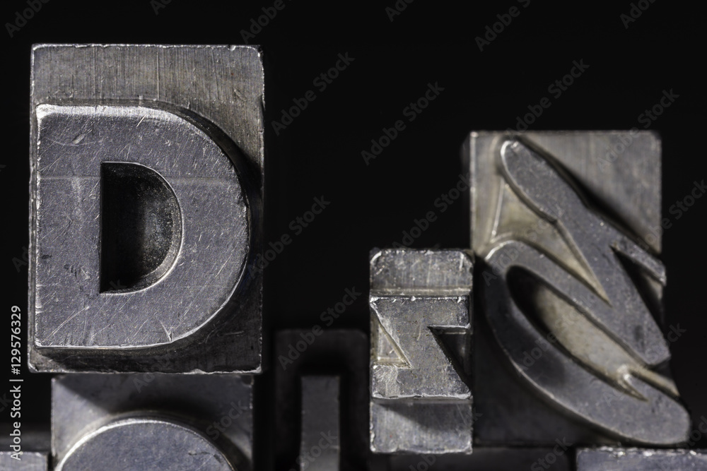 Metal Letterpress Types. Historical letterpress types, also called as ...