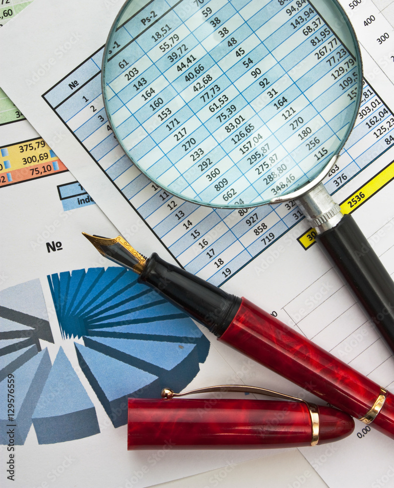 working paper with a diagram Stock Photo | Adobe Stock