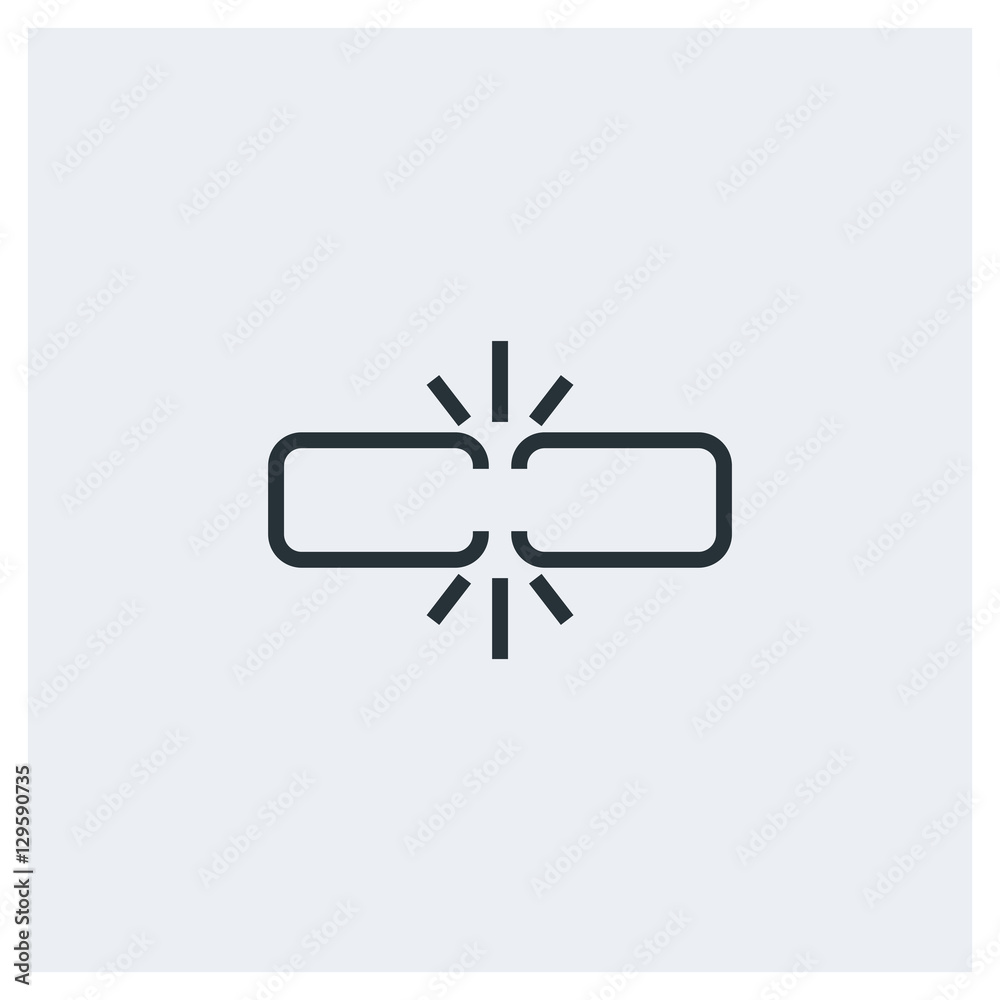 Unlink icon Stock Vector | Adobe Stock