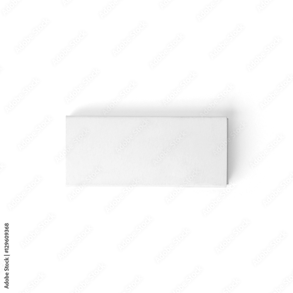 White blank matches paper box top view isolated on white background ...