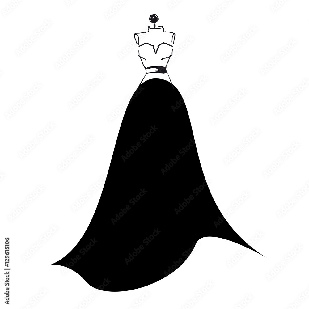 dress design Stock Vector | Adobe Stock