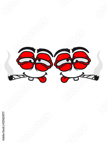 High Eyes Weed Cartoon