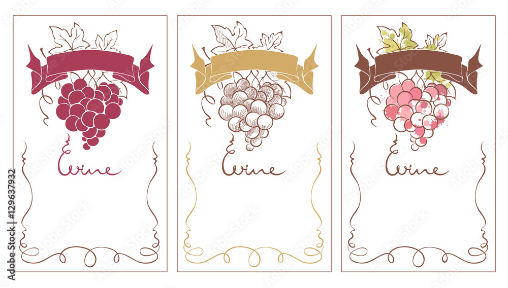 Wine Label Template Vector