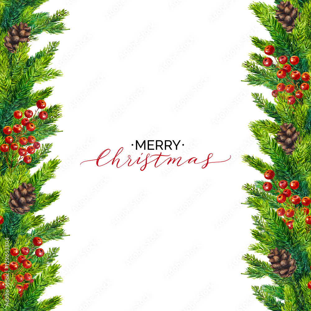 Merry Christmas Card Borders