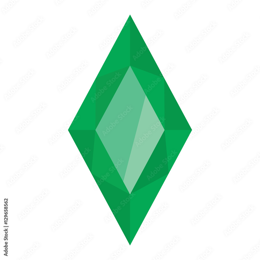 Cartoon realistic gems jewels diamond brilliant vector Stock Vector ...