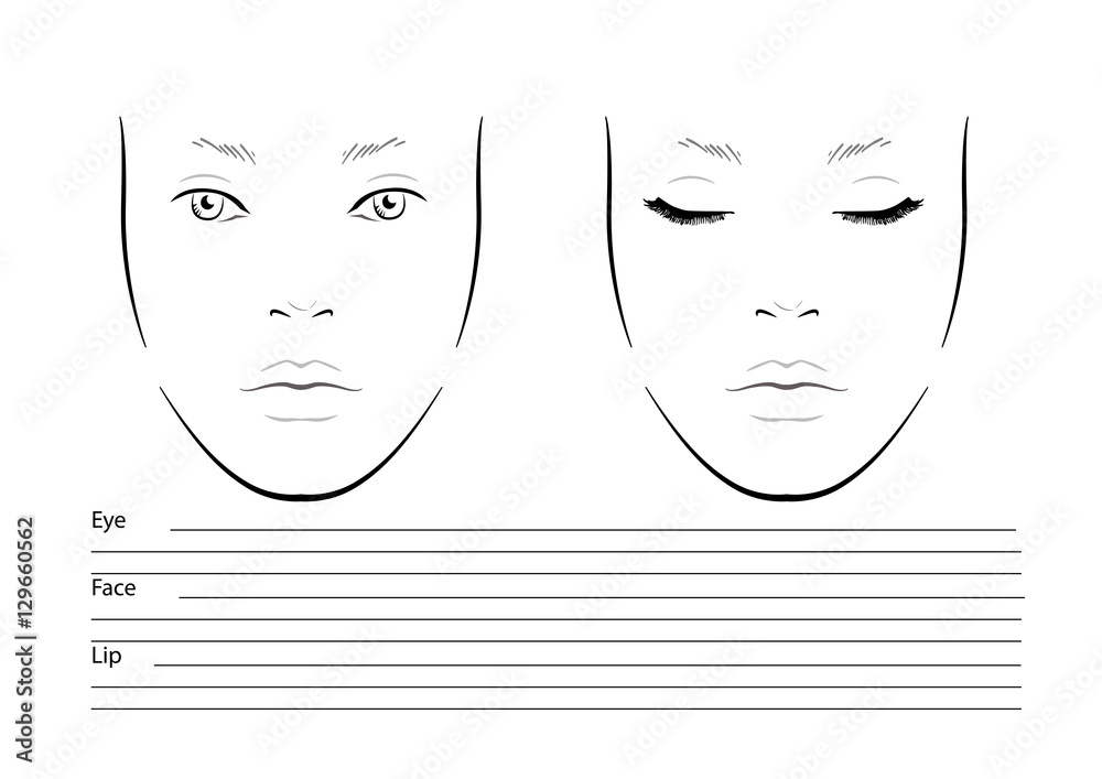 Blank Face Diagram