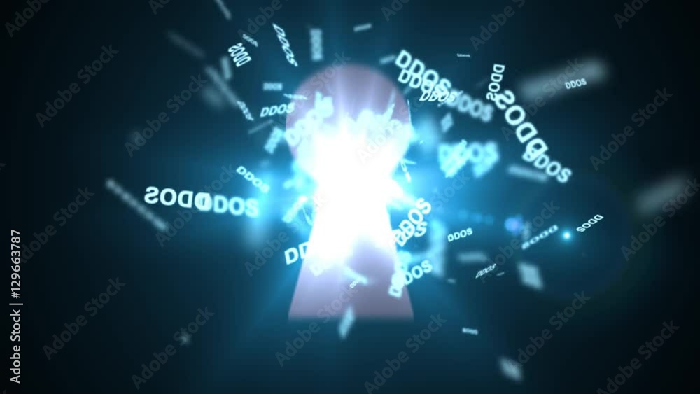 hex code and binary code in the keyhole. cybersecurity. Security ...