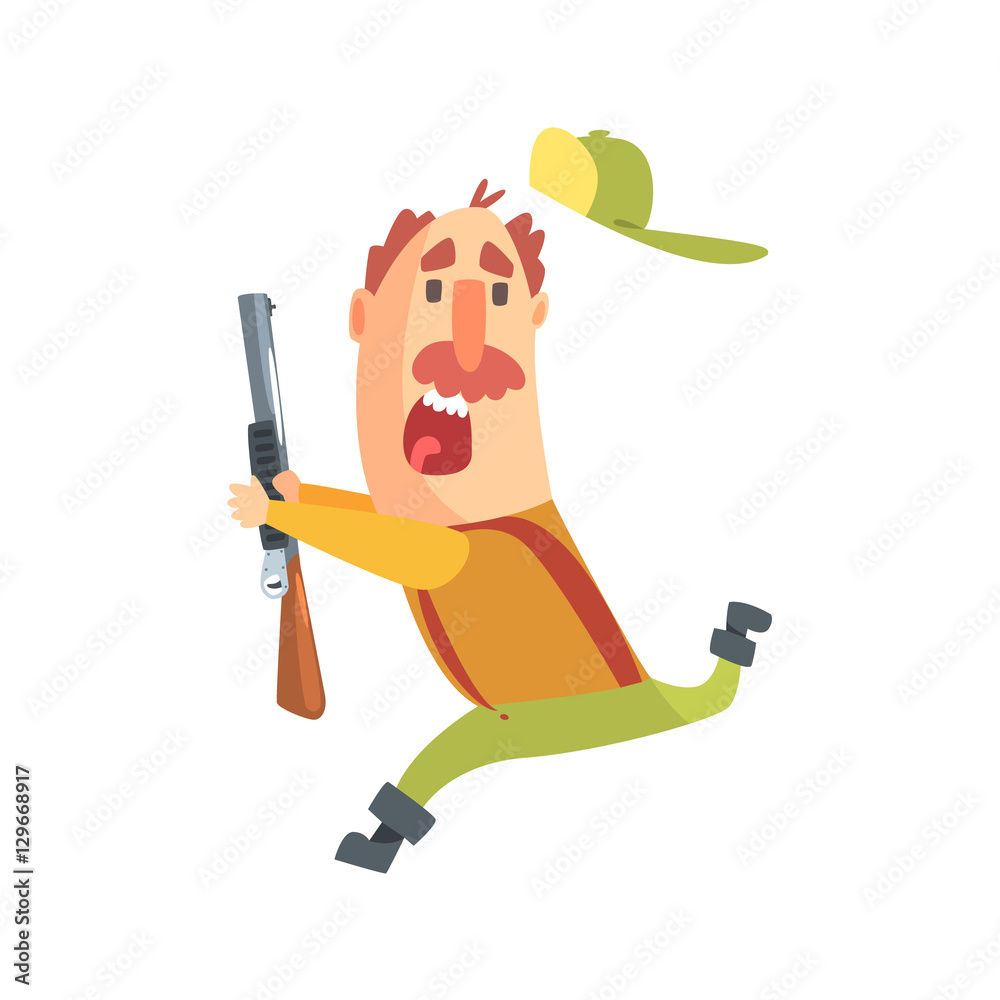 Scared Running Cartoon Characters
