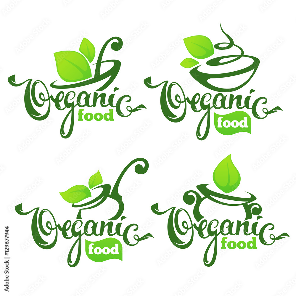 vector collection of healthy cooking logo and organic food symb Stock ...