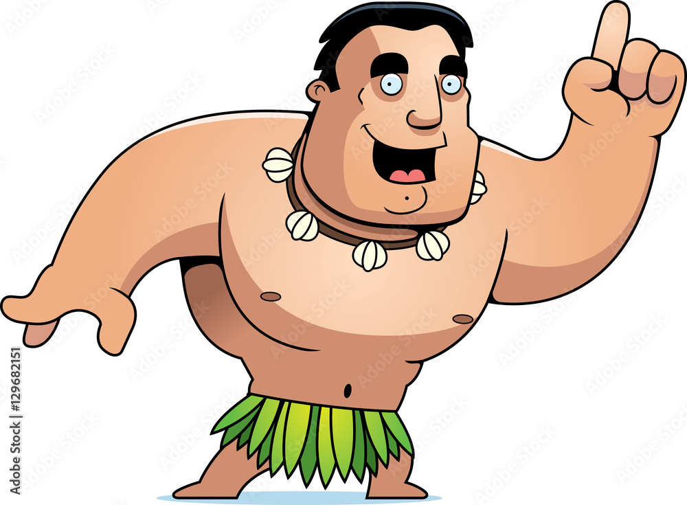 Cartoon Islander Idea Stock Vector | Adobe Stock