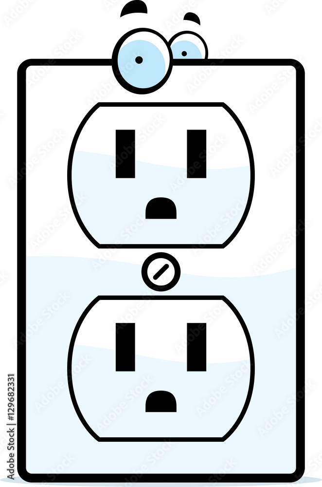 Cartoon Electrical Outlet Stock Vector Adobe Stock