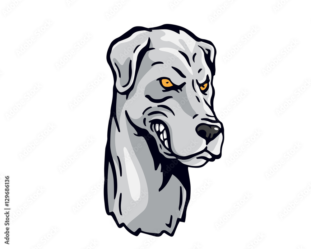 Angry Great Dane