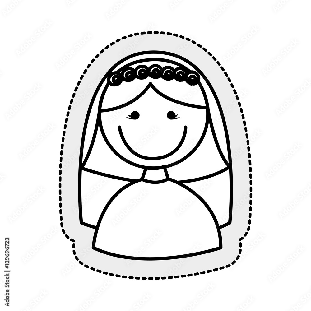 wife character isolated icon vector illustration design Stock Vector ...