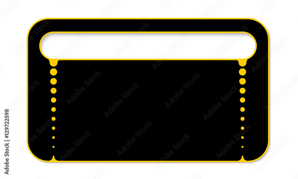 Text box for fill your text and frame for headline Stock Vector | Adobe ...