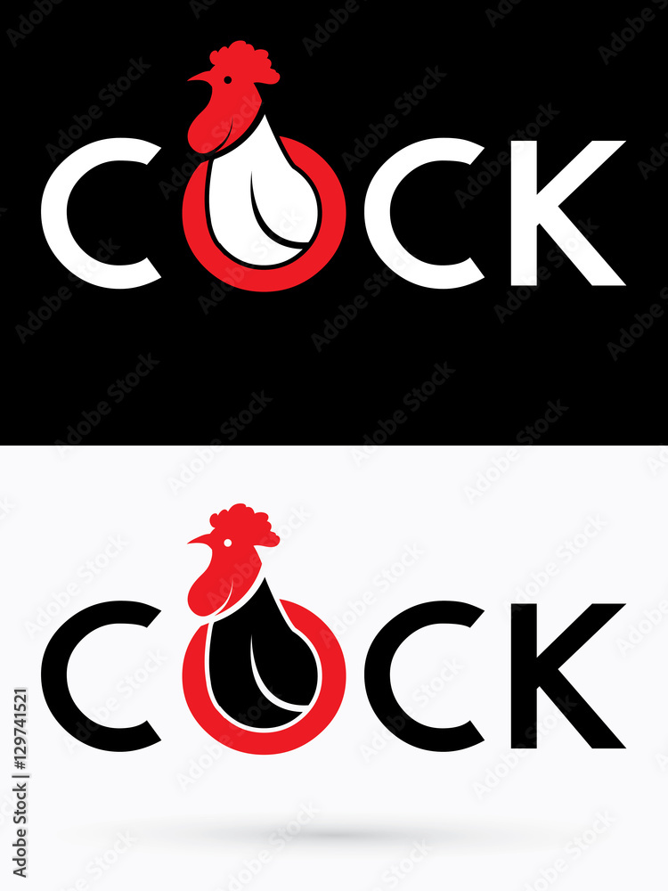 Cock designed on grunge splash brush background graphic vector. Stock ...