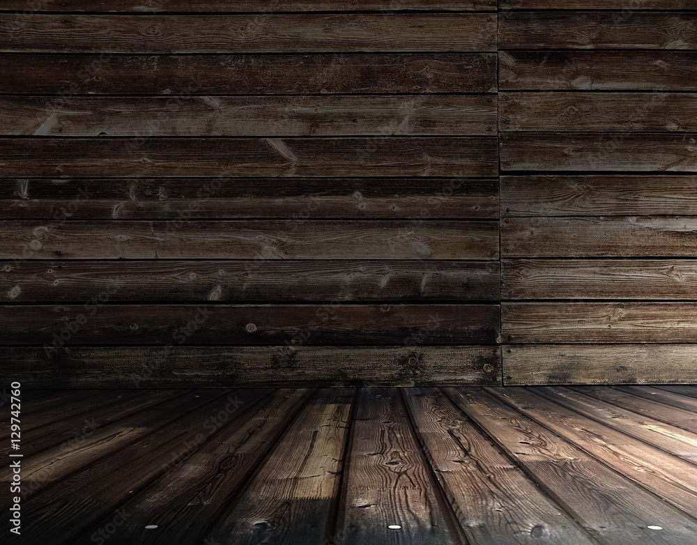 old wooden interior Stock Photo | Adobe Stock