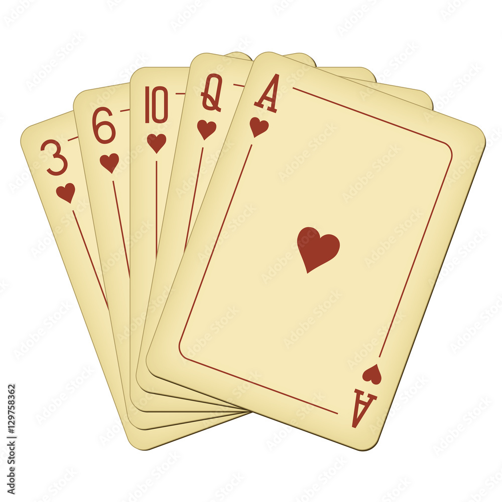 Vintage Playing Cards Vector