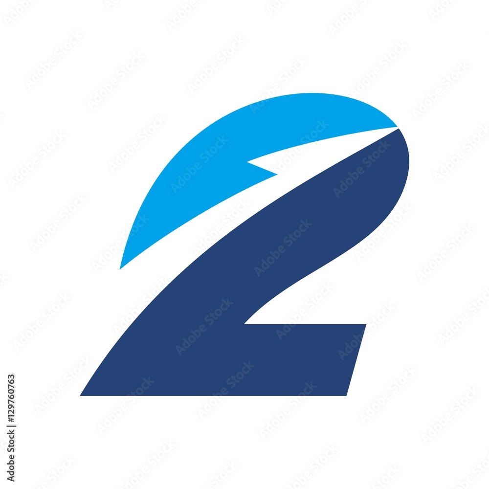 2 logo. two logo. travel logo. Stock Vector | Adobe Stock