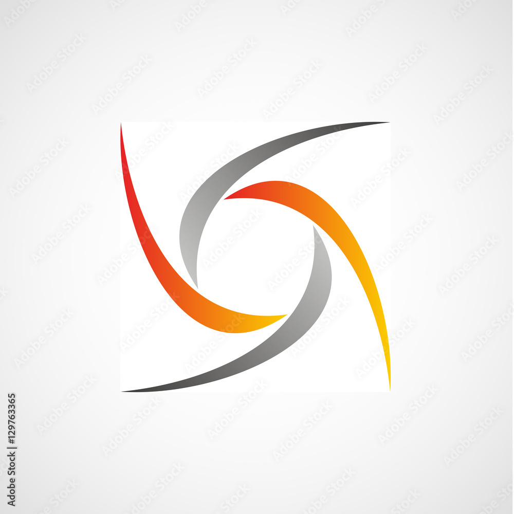 swirl logo design Stock Vector | Adobe Stock